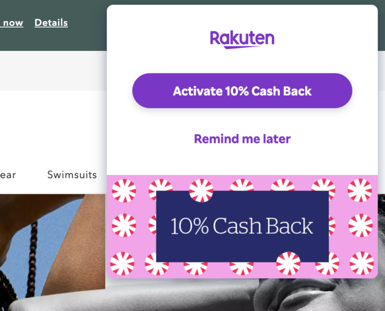Cash Back with Rakuten